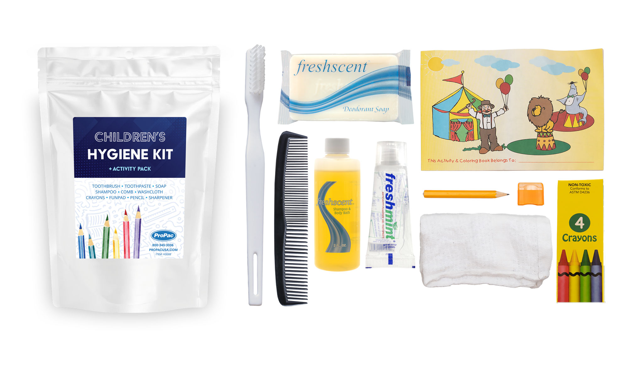 Personal Hygiene Kit for Kids | Children's Hygiene Products | ProPac USA